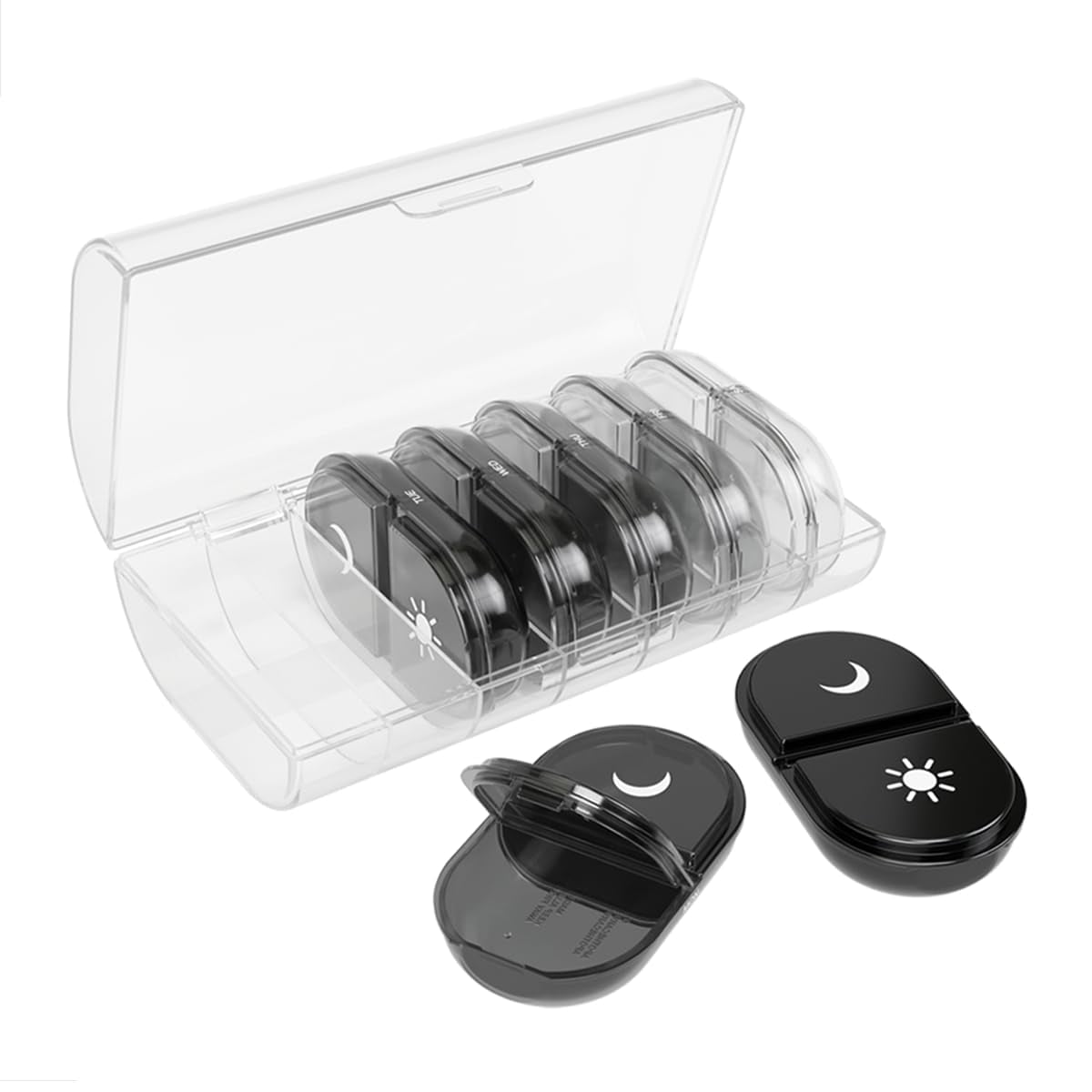 Ezy Dose Weekly (7-Day) Pill Organizer, Portable Daily AM/PM Pill ...