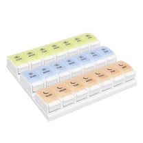 Ezy Dose Weekly (7-Day) Pill Organizer with Push Button Compartments ...