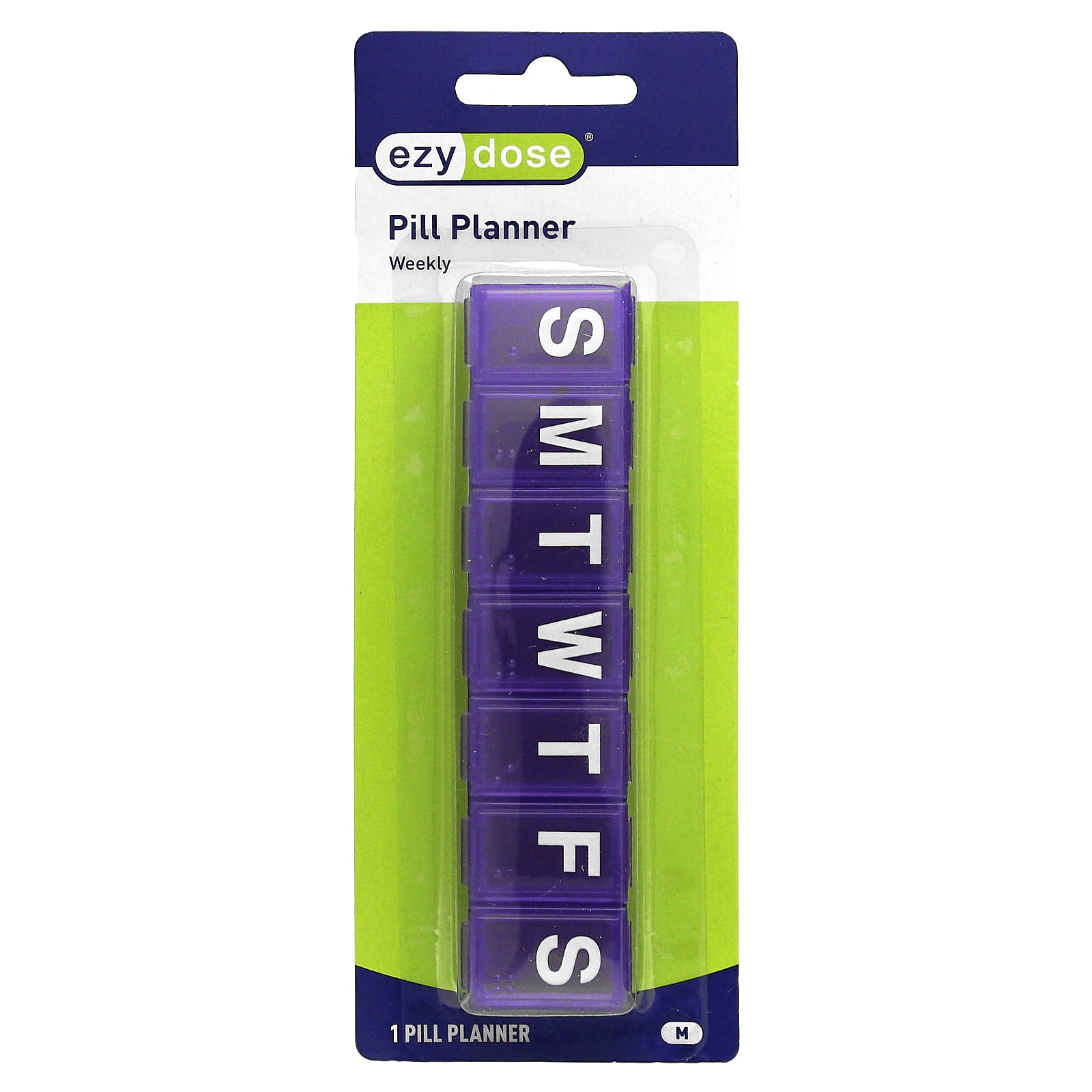 Ezy Dose Weekly Classic Pill Planner, Medium , 1 Count HSA/FSA Eligible ...