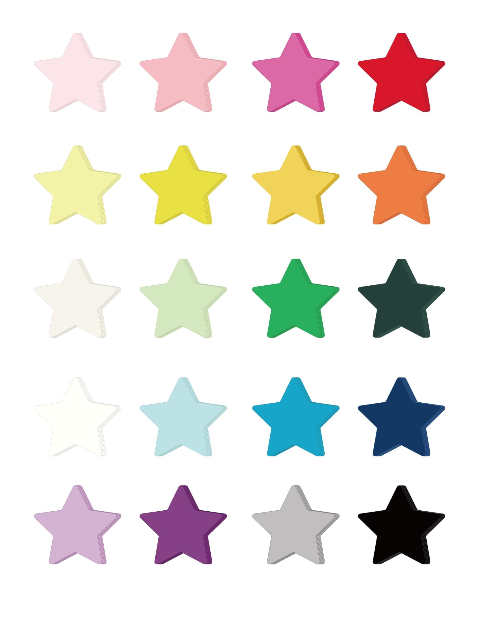Ezyaid 400PCS Star Shaped TSF6 Paper Cutouts for Bulletin Board Display ...