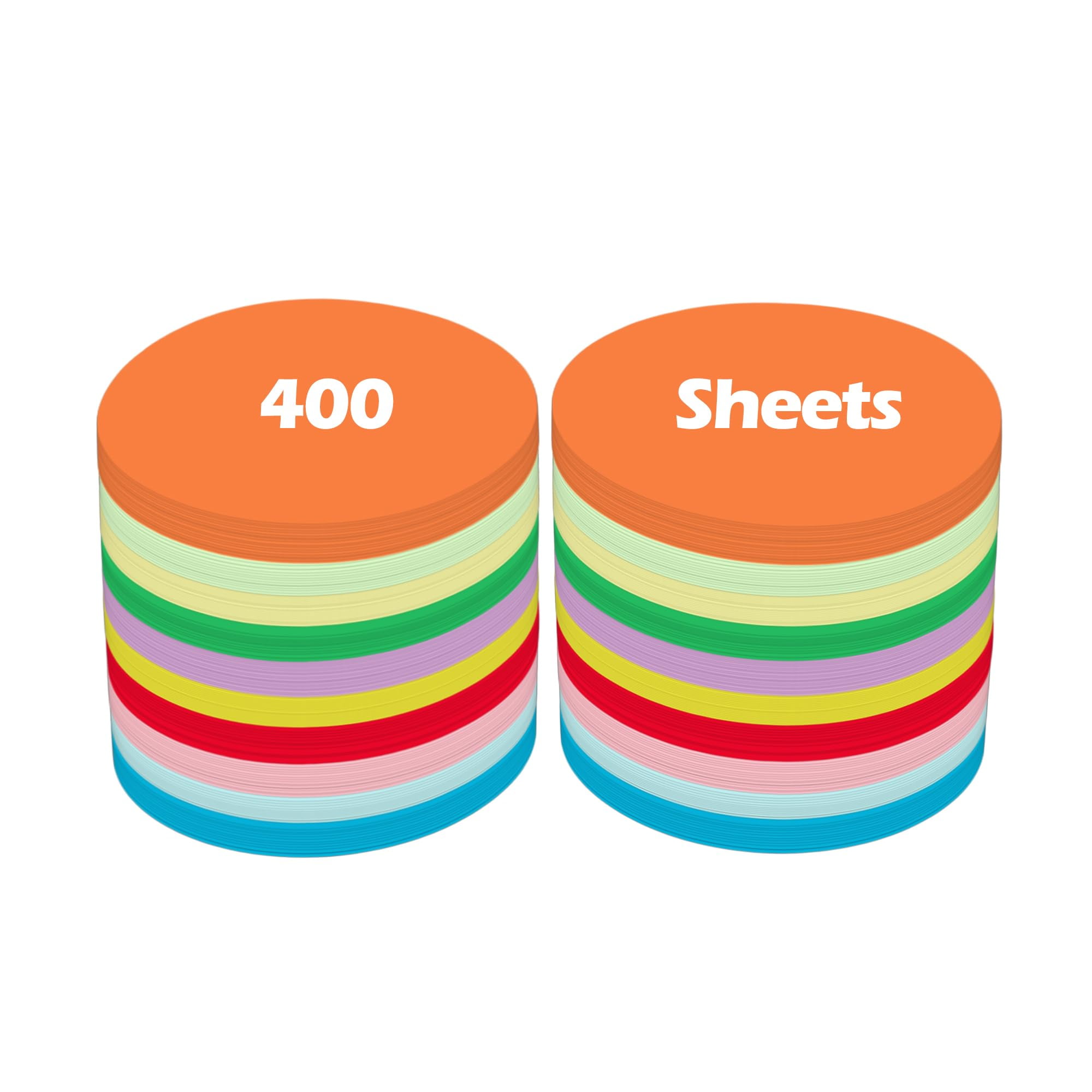 Ezyaid Construction Paper Circles YPF5 with Assorted 10 Colors ...