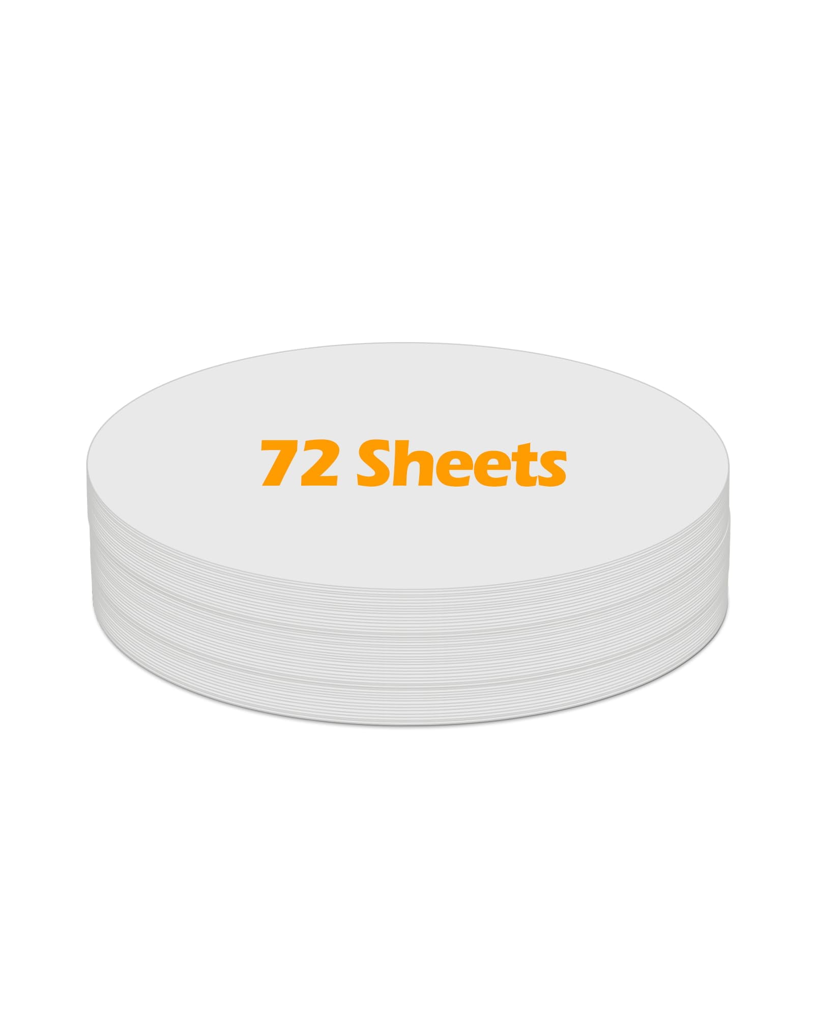 Ezyaid White Cardstock Paper Circles MDA05 for Kids Arts Crafts, Thick ...