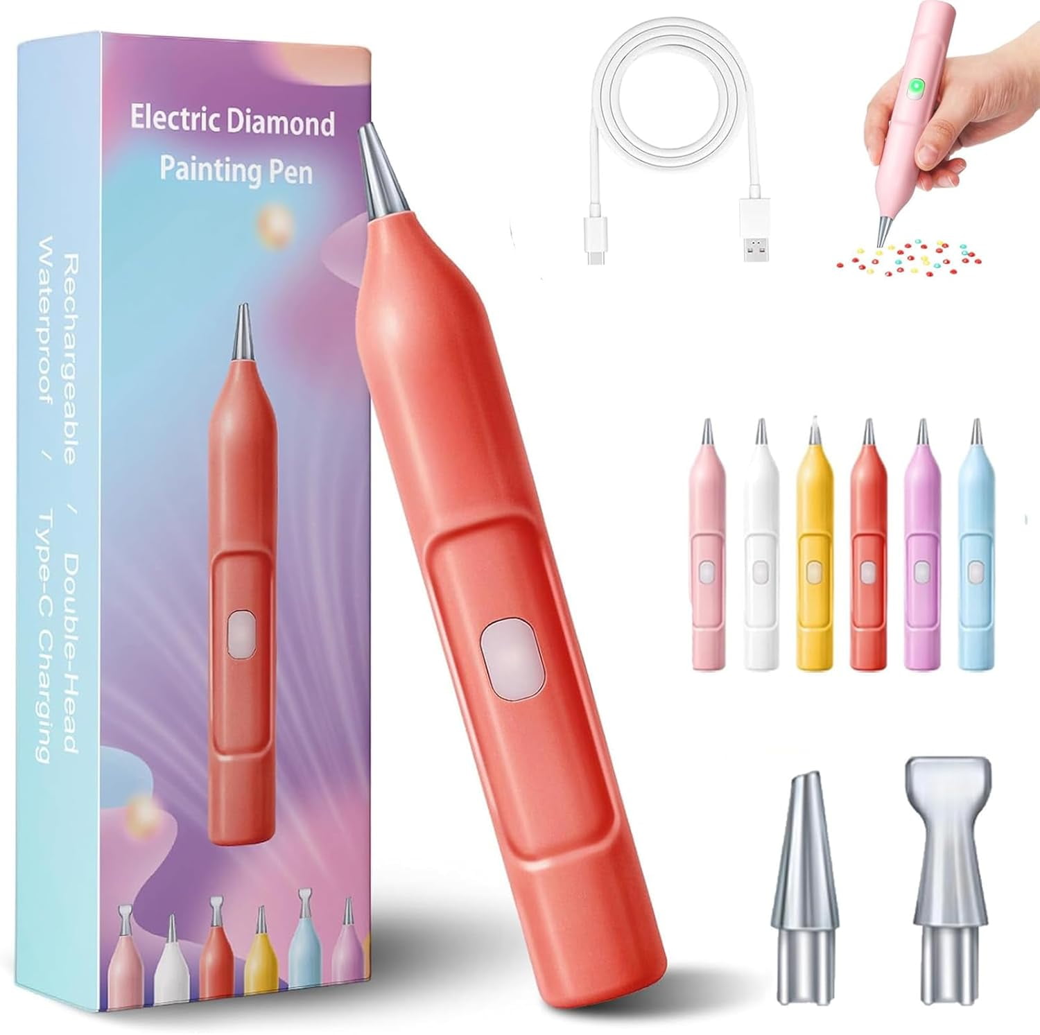 Ezypen - Electric Diamond Painting Pen with Vacuum Technology with 2 ...