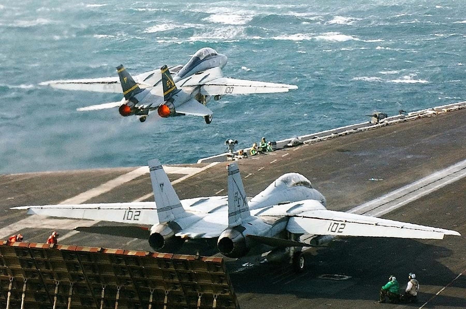 F-14 / F-14B Tomcat Swordsmen VF-32 - 24x36 Inch Laminated Aviation ...