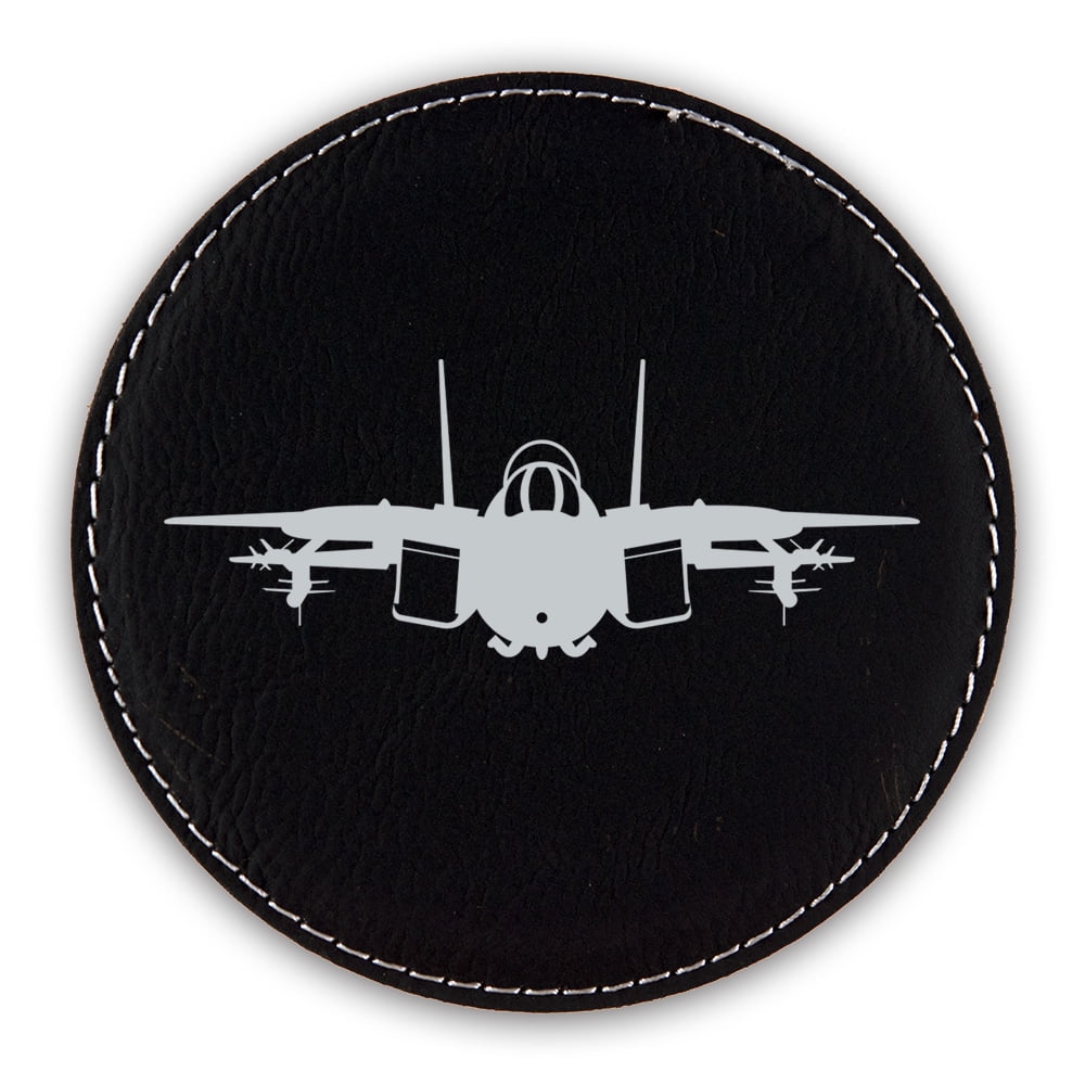 F-14 Tomcat Coaster Laser Engraved Leatherette - Round Coasters - Many ...