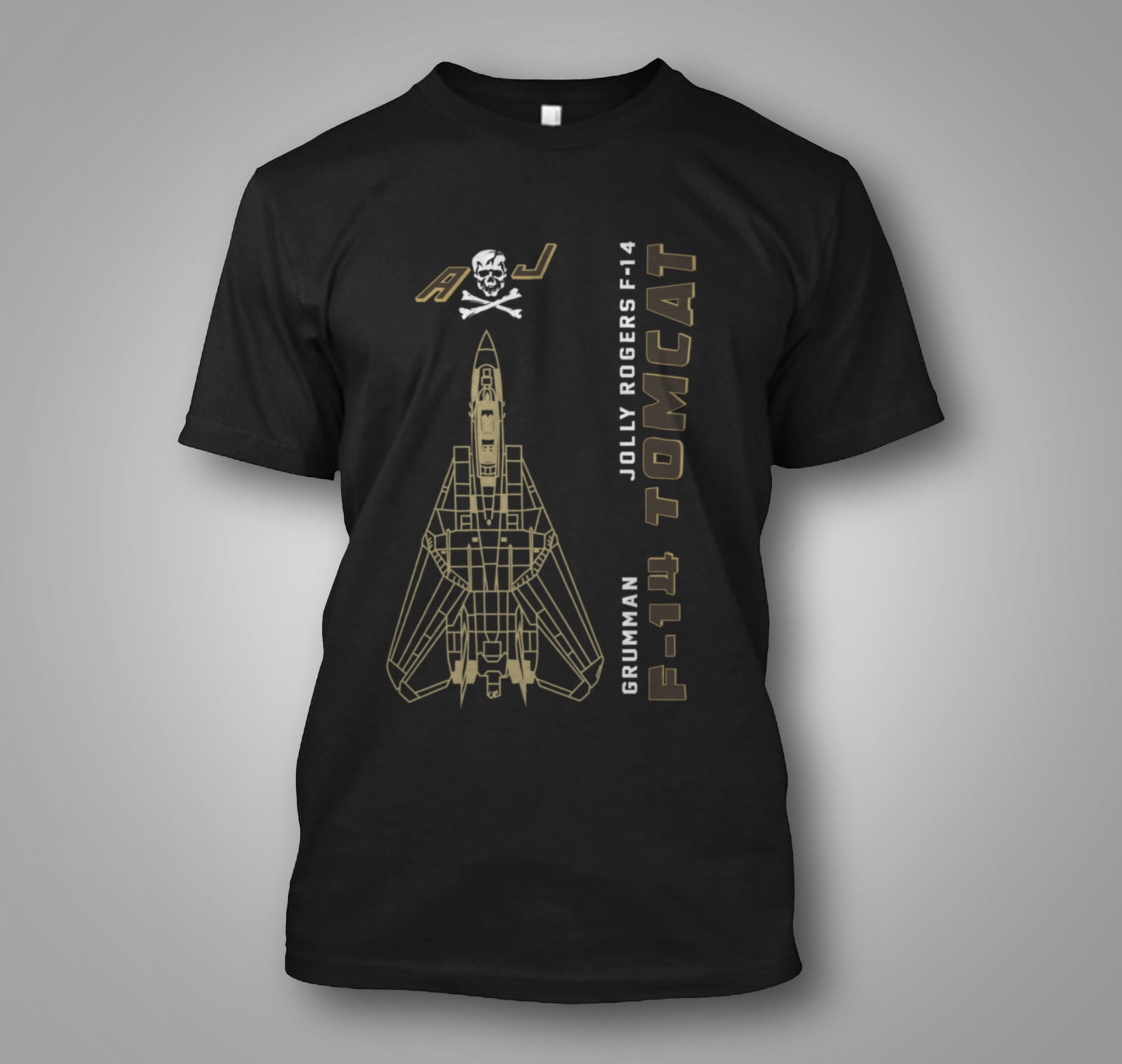 F-14 Tomcat Jolly Rogers VFA-103 Jet Airplane - custom t-shirt tee ...