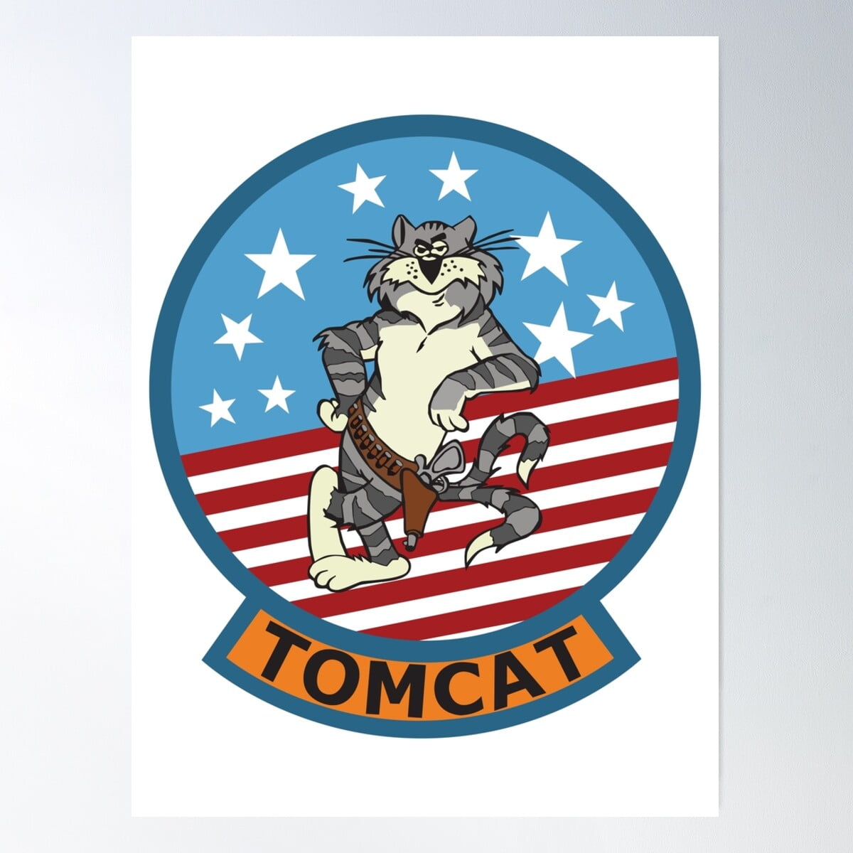 F-14 Tomcat Patch Poster Wall Art, Modern Wall Decor For Living Room ...