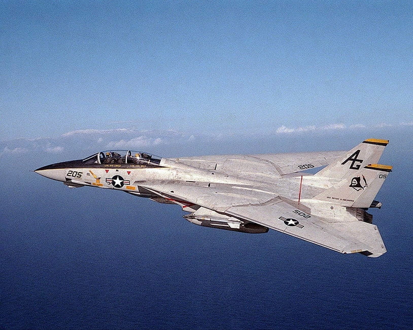 F-14A Tomcat in Flight F-14 - 12x18 Inch Laminated Aviation Poster ...