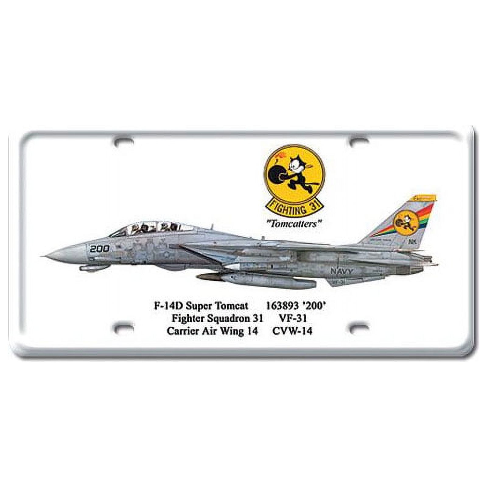 F-14D Super Tomcat Vintage Sign “Made in the USA with heavy gauge steel ...