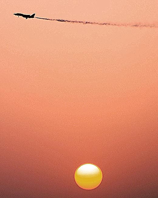 F-14D Tomcat Sunset Fuel Dump Style - A - 24x36 Inch Laminated Aviation ...