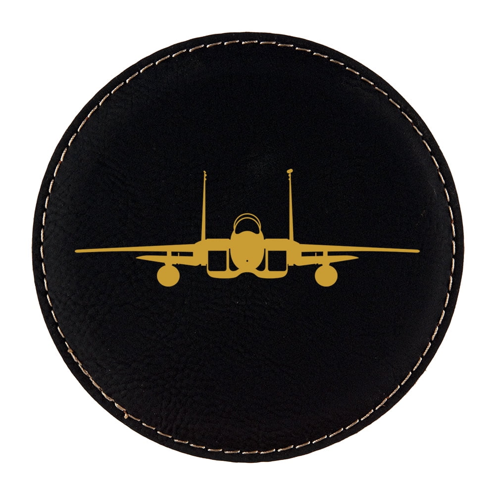 F-15 Eagle Coaster Laser Engraved Leatherette - Round Coasters - Many ...