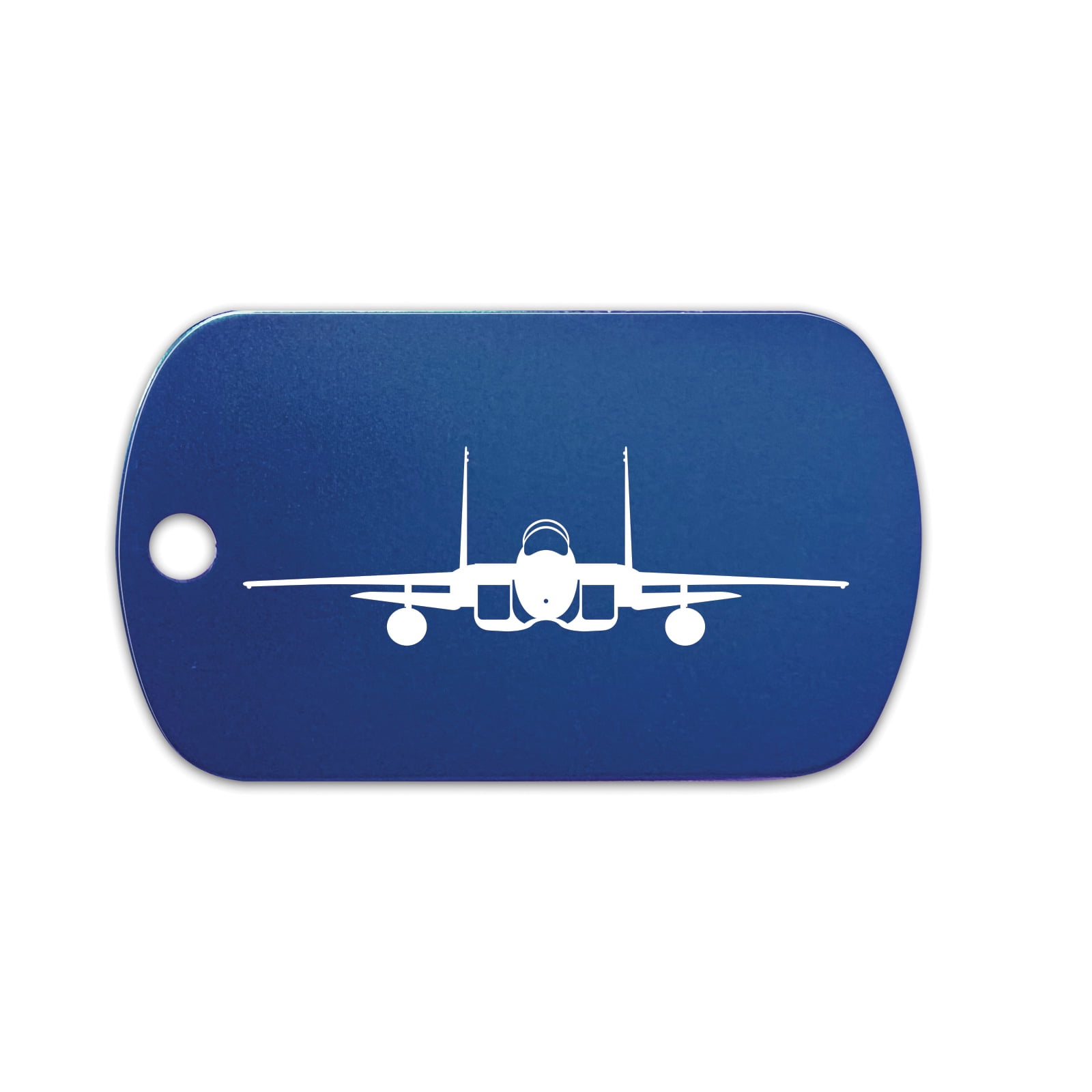 F-15 Tomcat V2 GI Dog Tag Aluminum Keychain - Blue - Walmart.com