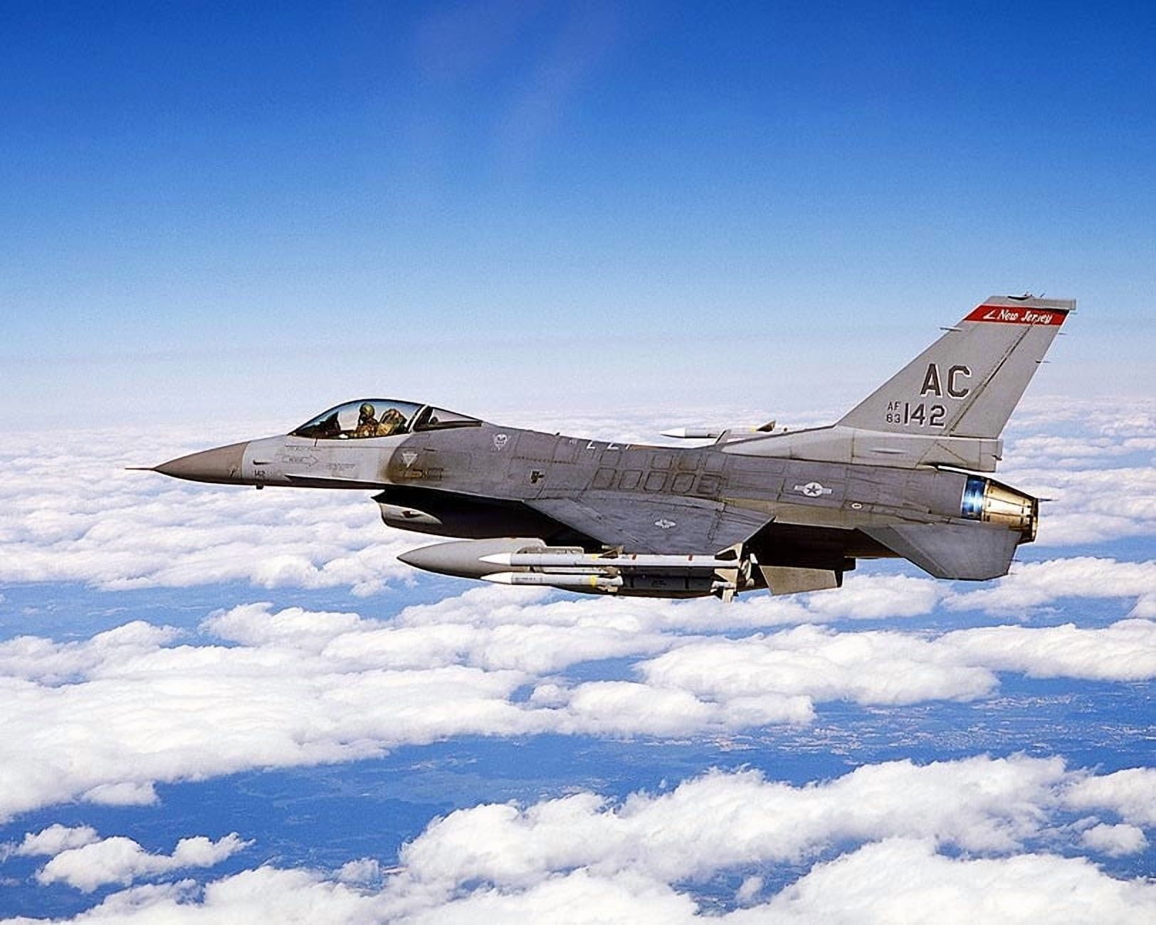 F-16 Falcon in Flight - 20x30 Inch Laminated Aviation Poster - Stunning ...