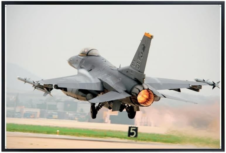 F-16 Fighting Falcon Wall Art – Military Aviation Poster for Hangar ...