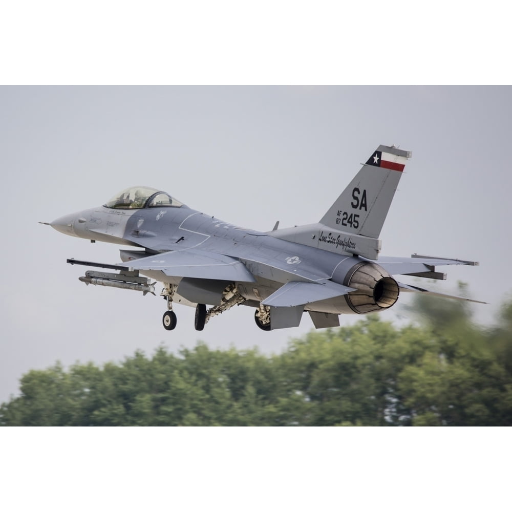 F-16C of the Texas Air National Guard taking off. Poster Print by Timm ...