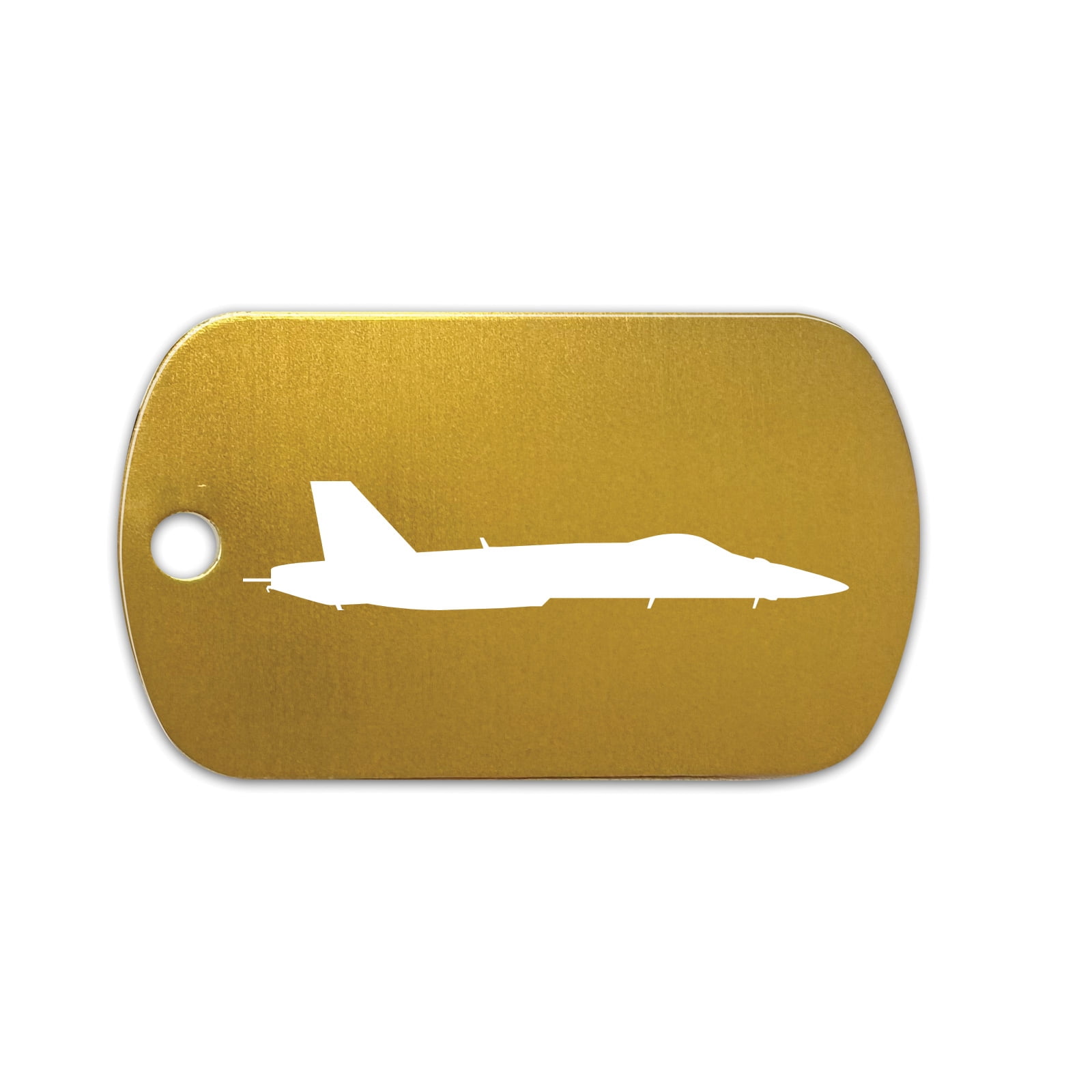 F-18 Hornet V3 GI Dog Tag Aluminum Keychain f18 super hornet - Gold ...