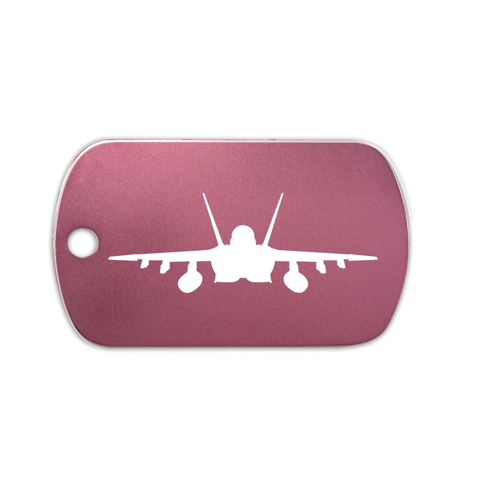 F-18 Hornet V4 GI Dog Tag Aluminum Keychain f18 jet aircraft - Pink ...