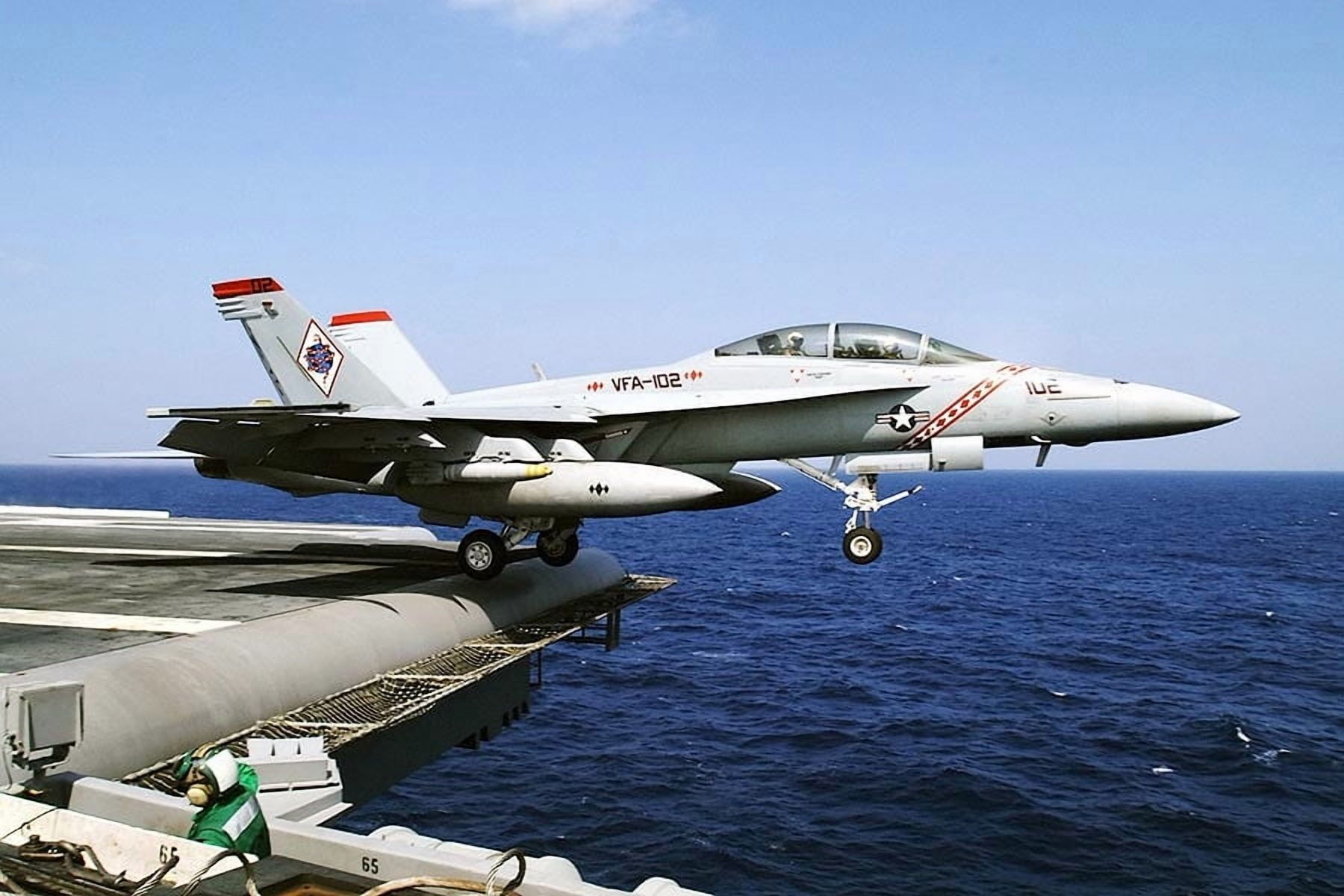 F-18 Super Hornet VFA-102 Diamondbacks Navy - 24x36 Inch Laminated ...