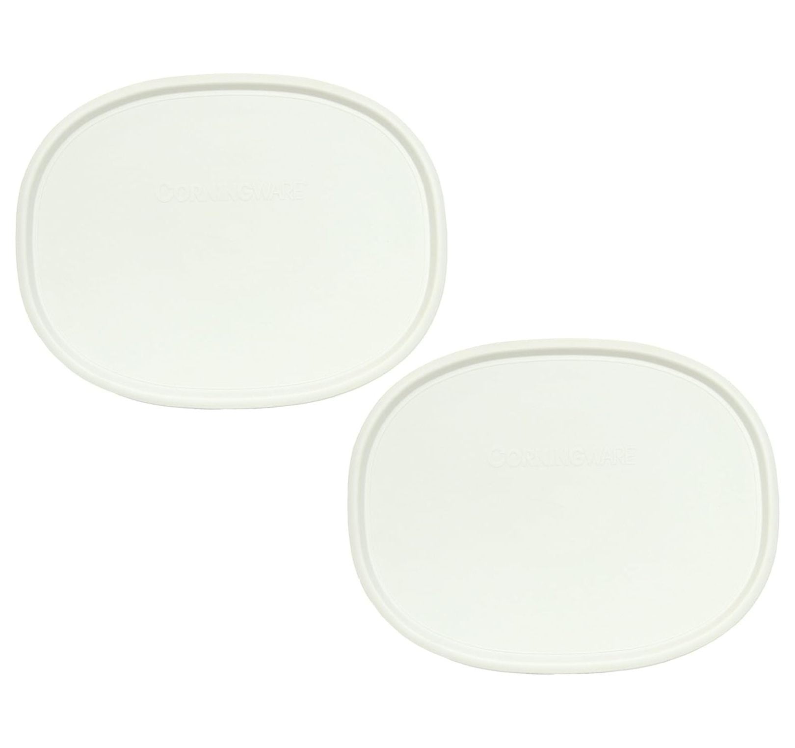 F-2-PC Oval French White - 2 Pack - Walmart.com