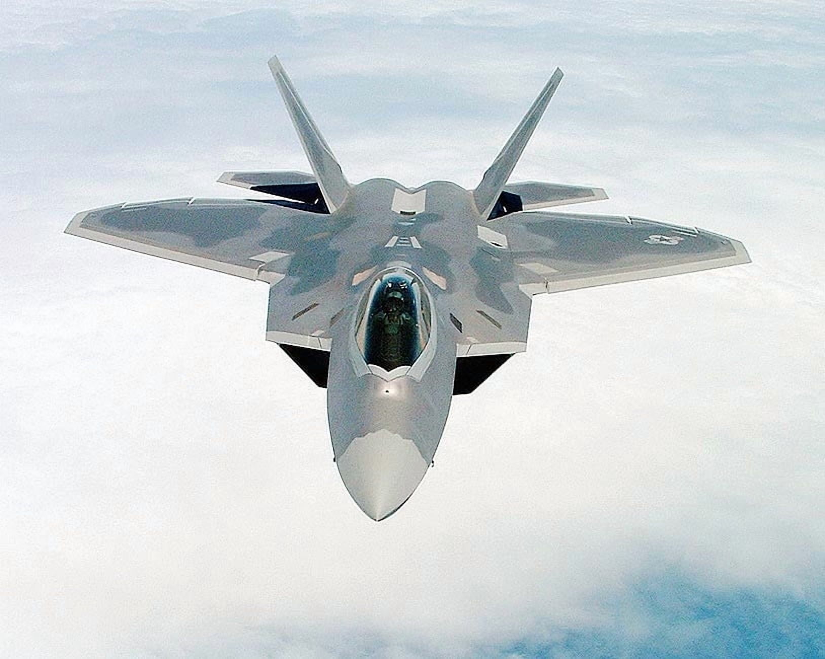 F-22 Raptor Aircraft in Flight Air Force - 20x30 Inch Laminated ...