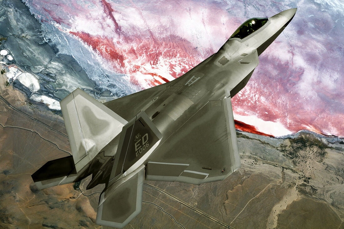"""F-22 Raptor"" Canvas or Print Wall Art" - Walmart.com