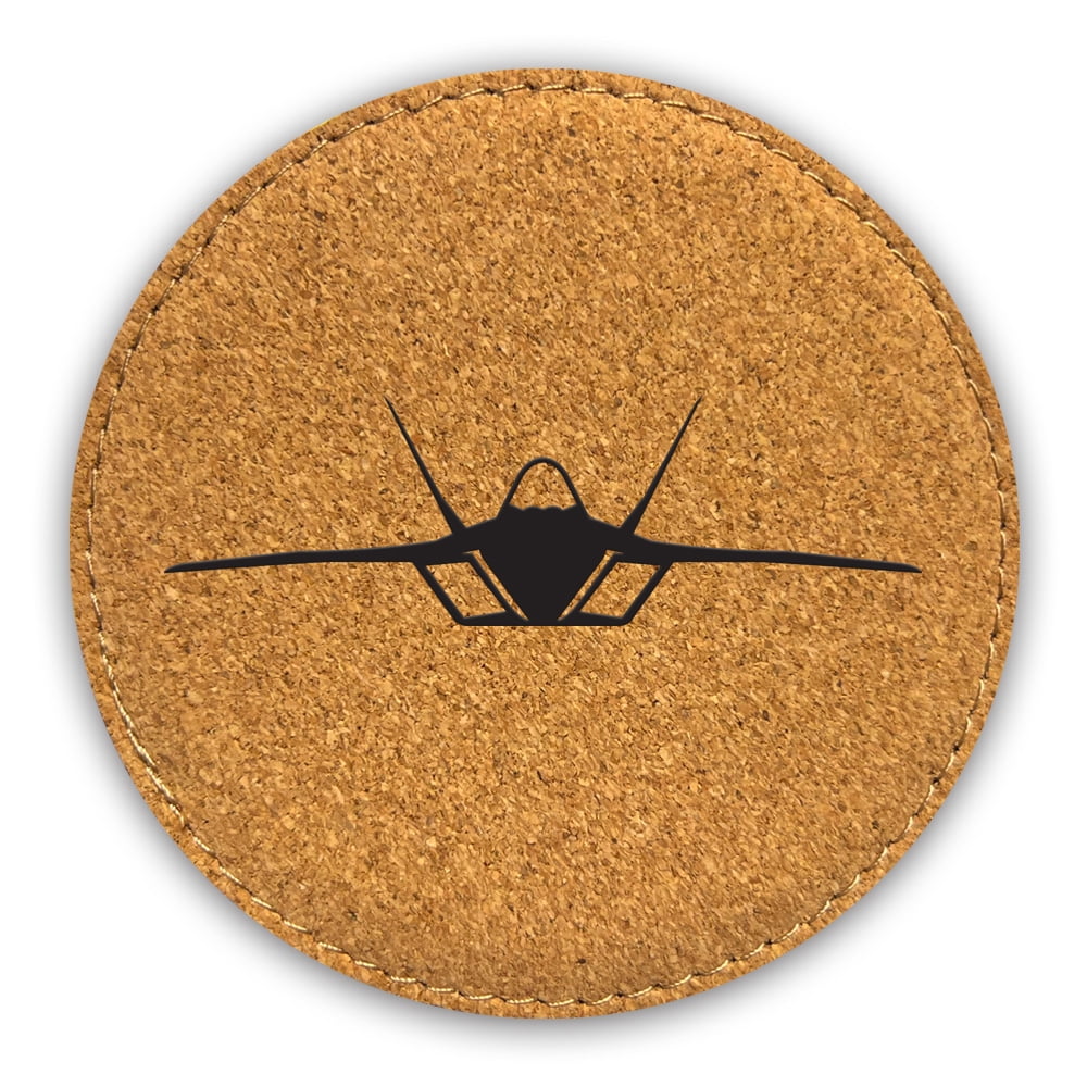 F-22 Raptor Coaster Laser Engraved Leatherette - Round Coasters - Many ...