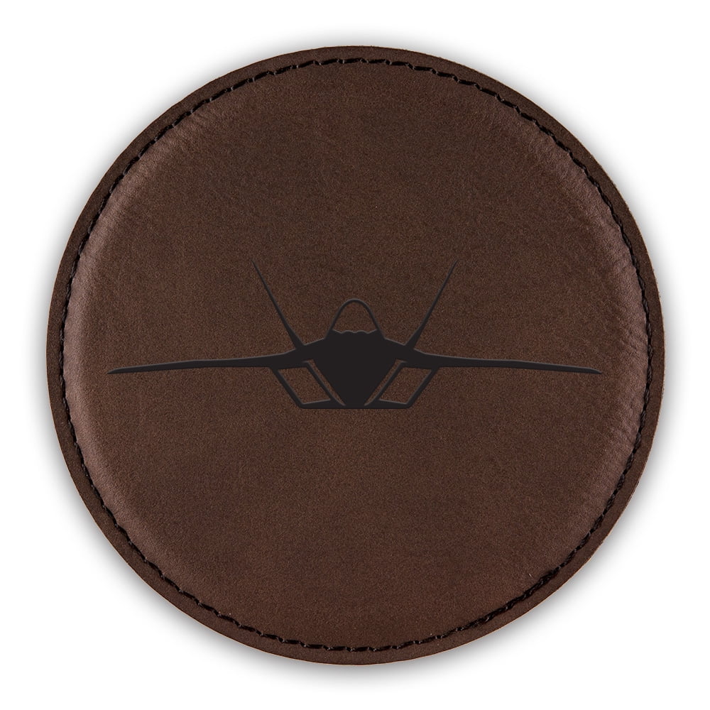 F-22 Raptor Coaster Laser Engraved Leatherette - Round Coasters - Many ...