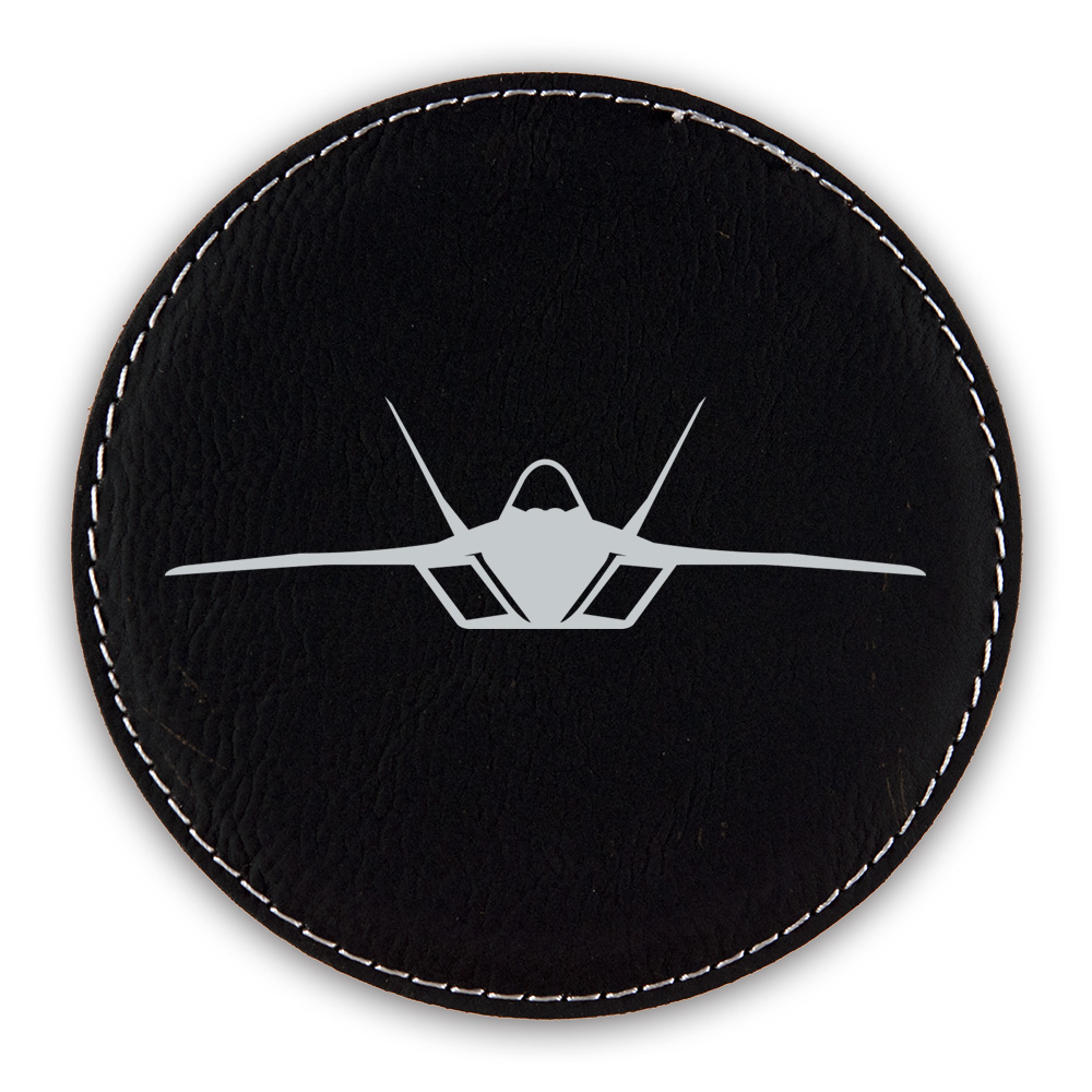 F-22 Raptor Coaster Laser Engraved Leatherette - Round Coasters - Many ...