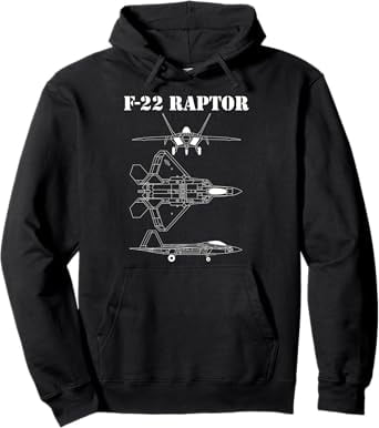 F-22 Raptor Fighter Jet Airplane Pilot Military Aircraft F22 Pullover ...