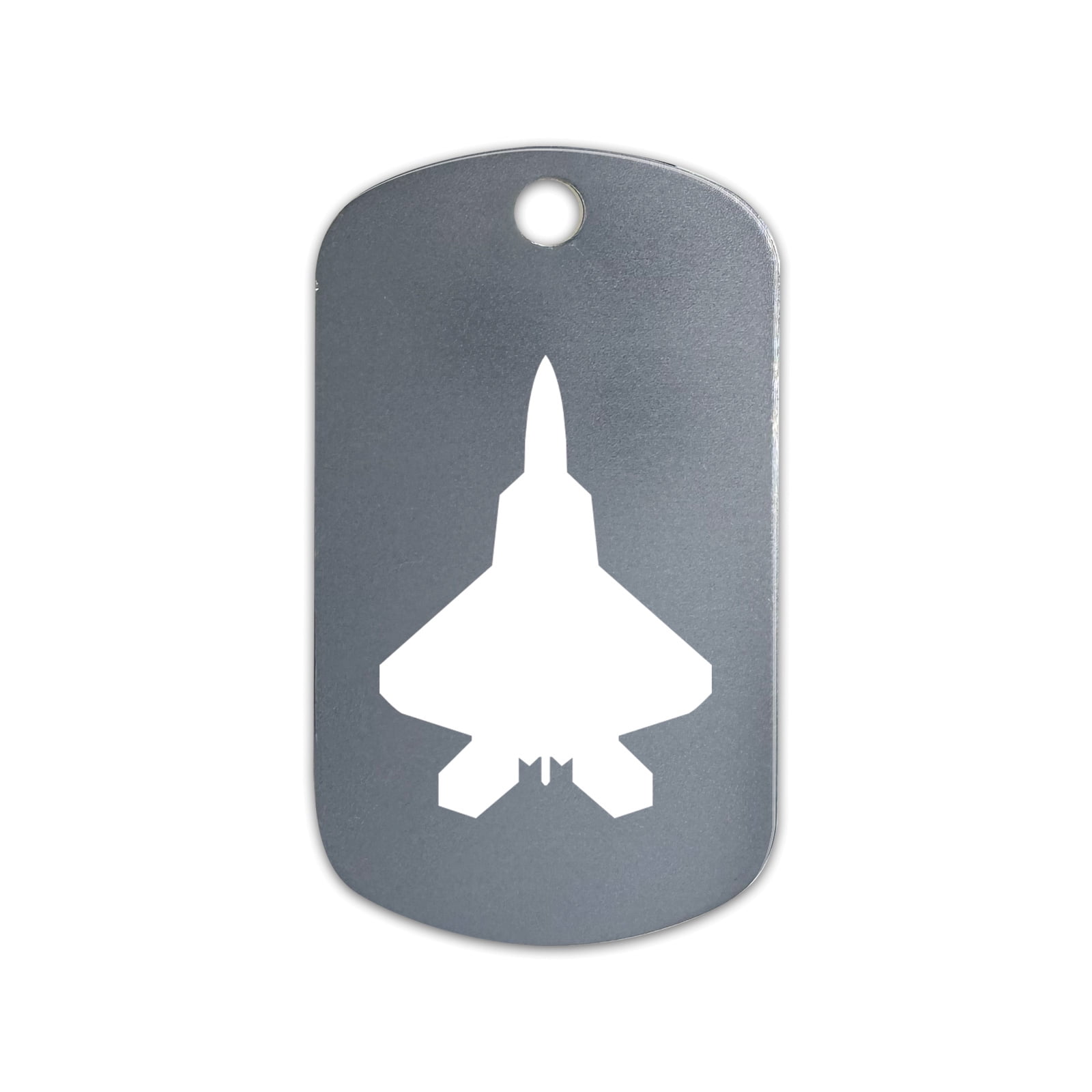 F-22 Raptor GI Dog Tag Aluminum Keychain f22 - Silver - Walmart.com