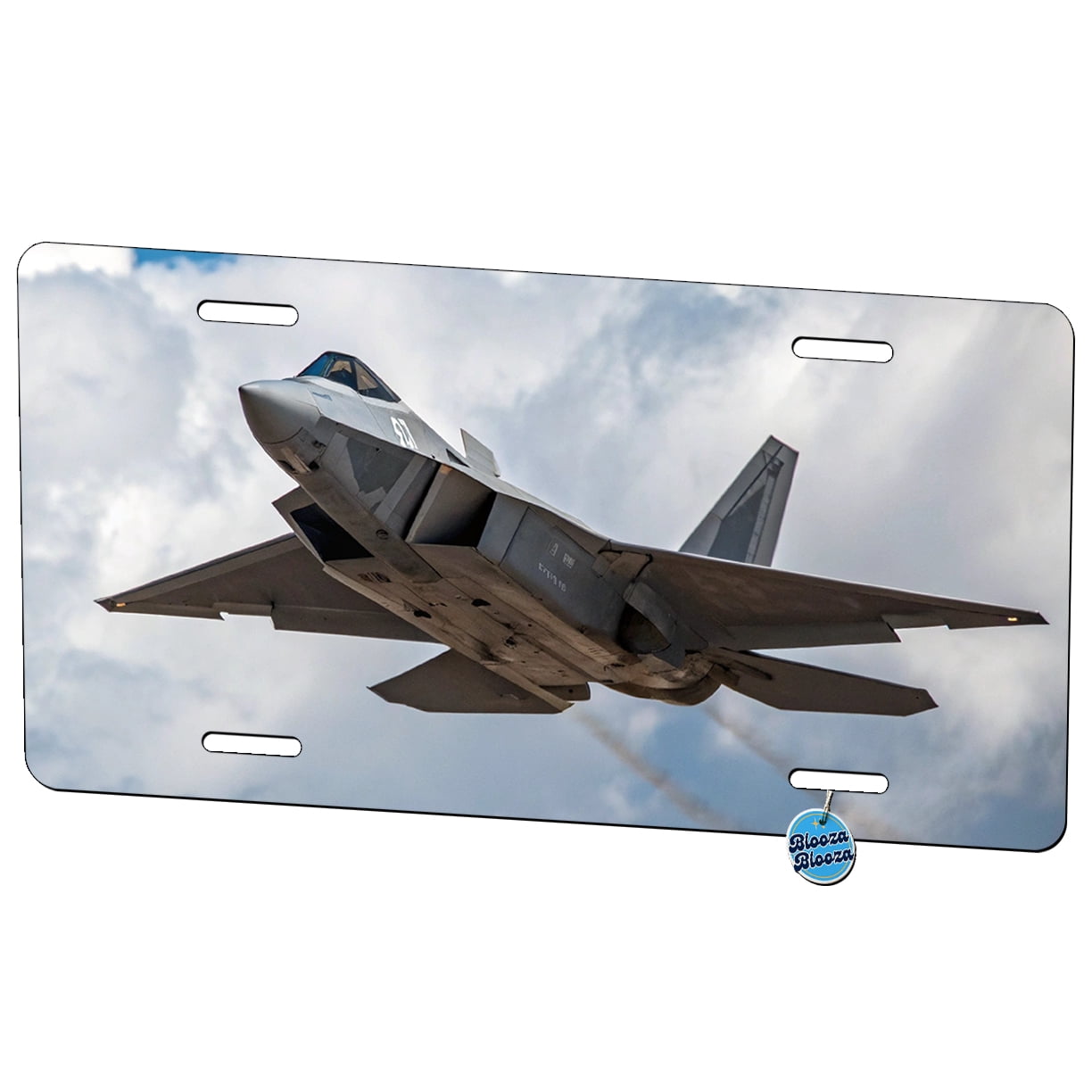 F-22 Raptor In Flight US Air Force Fighter Plane Metal Novelty License ...