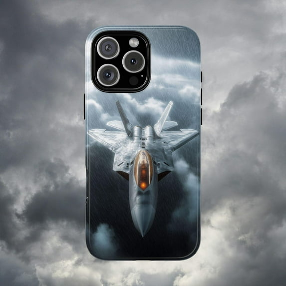 F-22 Raptor Jet Fighter Plane in Clouds Aviation Art Case with iPhone ...