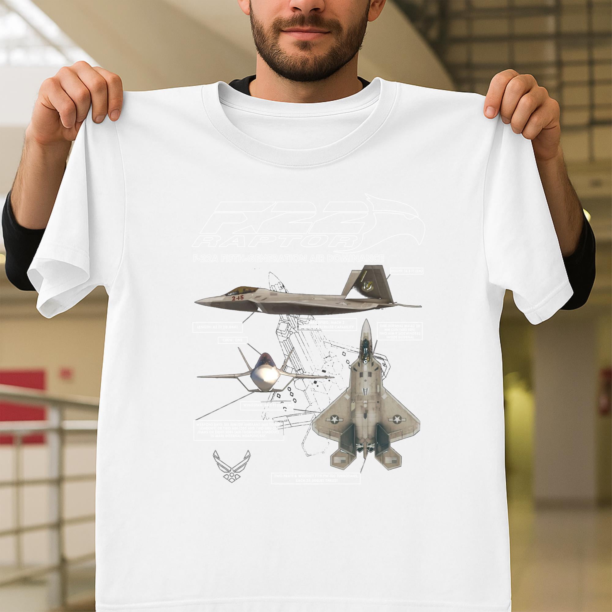 F-22 Raptor Schematic Design Graphic, Military Aviation Fan Gift G0747 ...