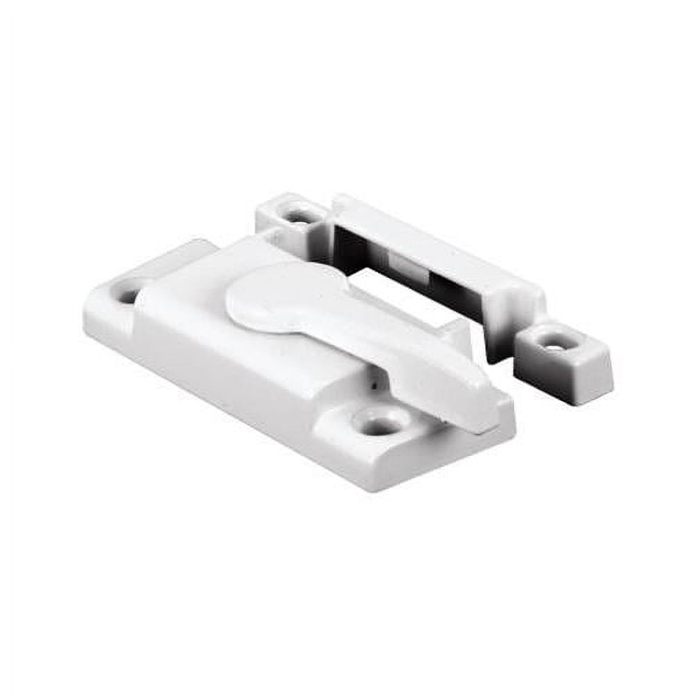 Slide-co White Finish Double Hung Window Sash Lock, Anti Jimmy Studs ...