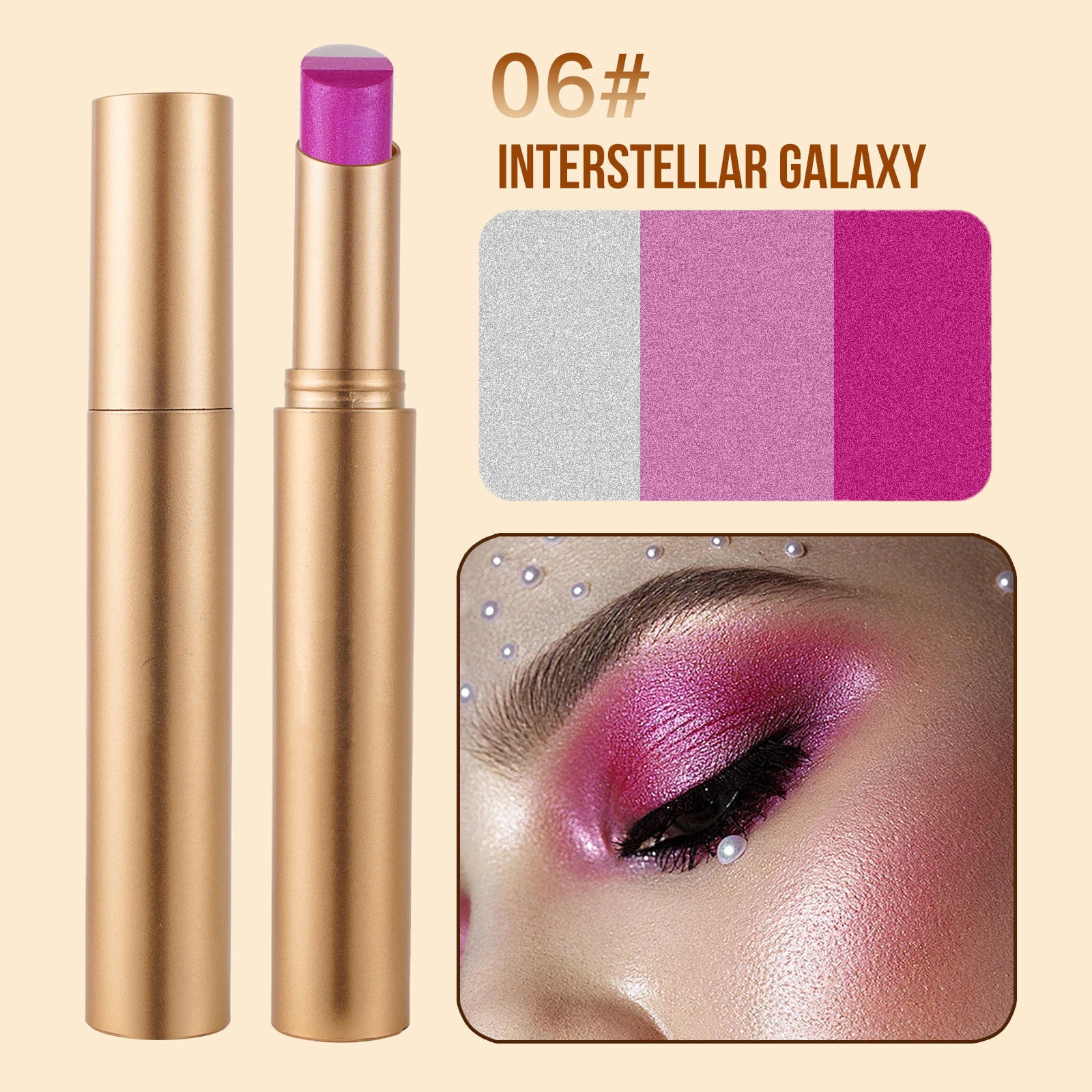 F 3 In 1 Gradient Eyeshadow Stick Cream Pen With Built In 3 Shades ...