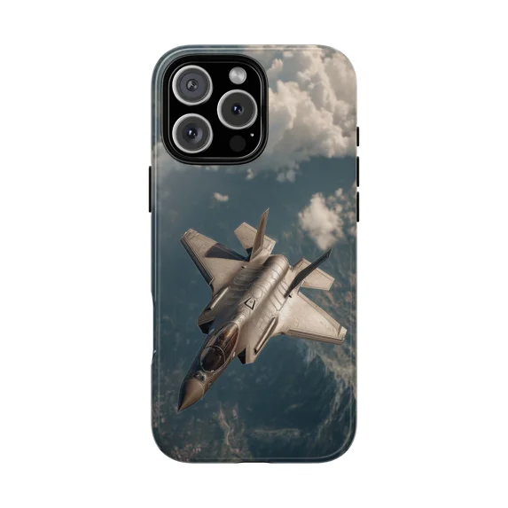 F-35 II Fighter Jet Plane Aviation Theme iPhone Case 17 16 15 14 13 12 ...