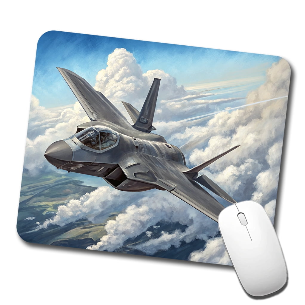 F-35 Lightning II Plane in Flight US Air Force Navy Marines Mouse Pad ...
