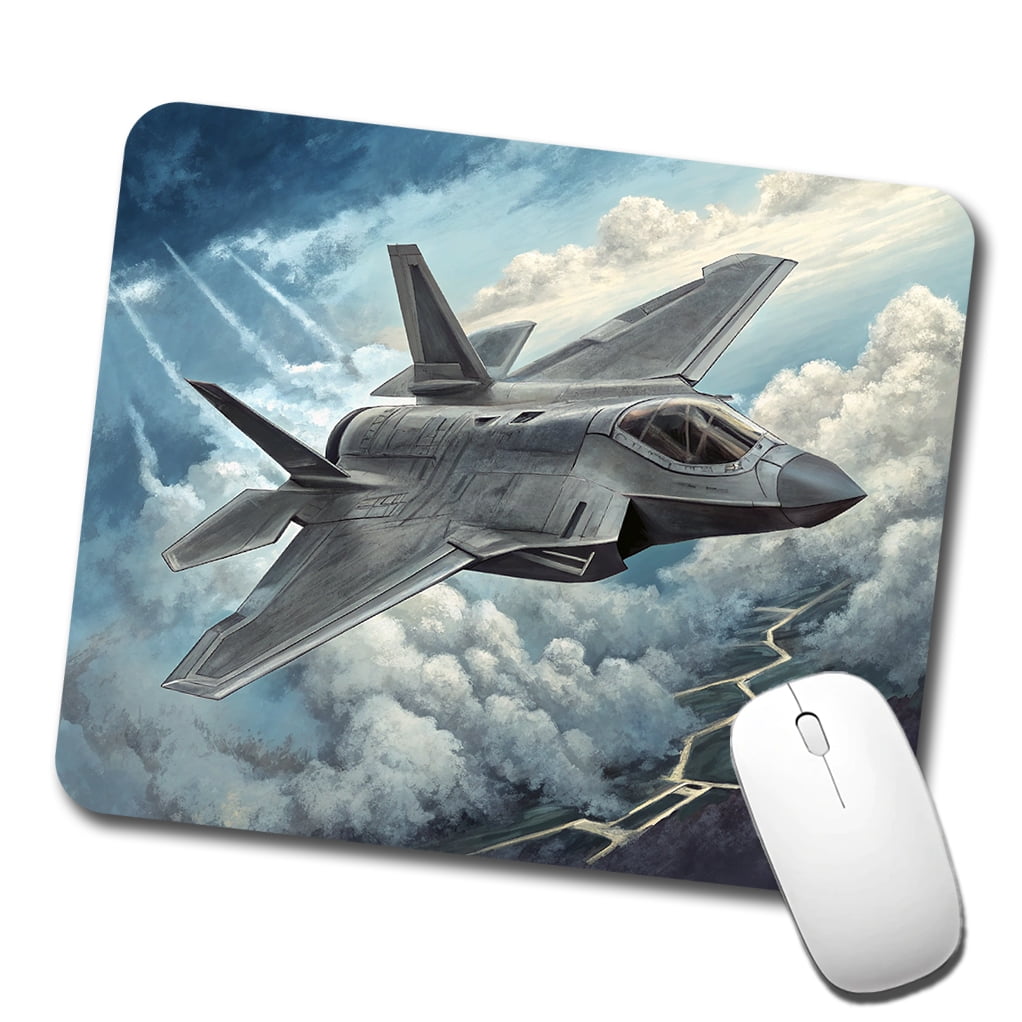 F-35 in Cloudy Sky US Air Force Navy Marines Plane Mouse Pad Low ...