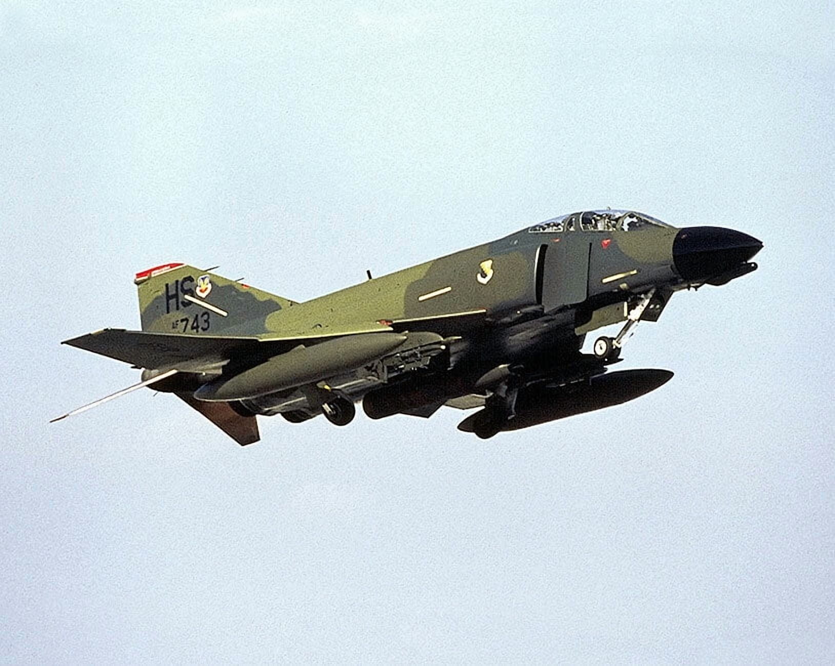 F-4 Phantom Aircraft Air Force Style -1 - 24x36 Inch Glossy Laminated ...