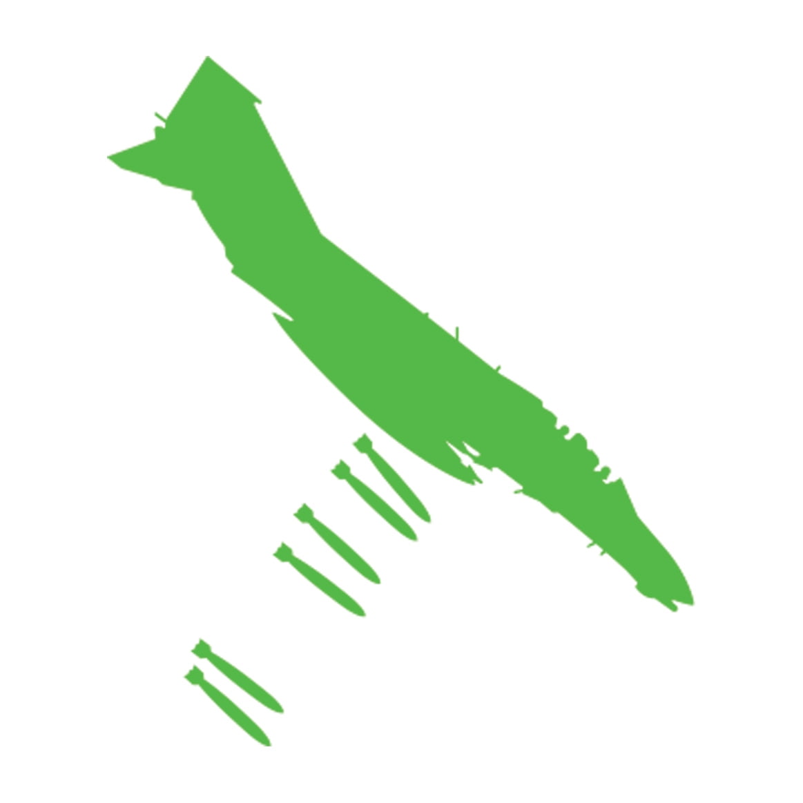 F-4 Phantom Dropping Bombs Sticker Decal Die Cut - Self Adhesive Vinyl ...