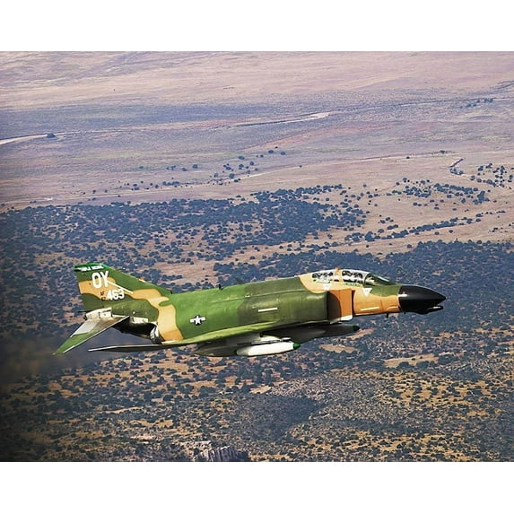 F-4 Phantom II Fighter Jet Aircraft - 12x18 Inch Laminated Aviation ...