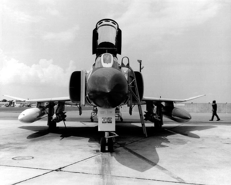 F-4 Phantom II Front View Air Force Style - A - 20x30 Inch Glossy ...