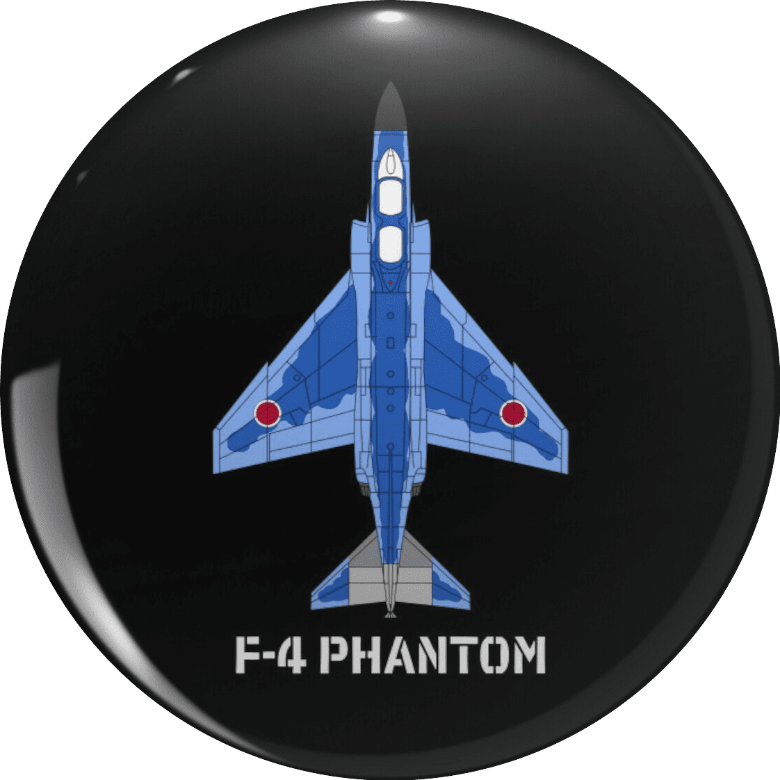 F-4 Phantom II (JASDF 1) Pin Lapel Pin Brooch Steel Pins Badge 0.75" - Walmart.com