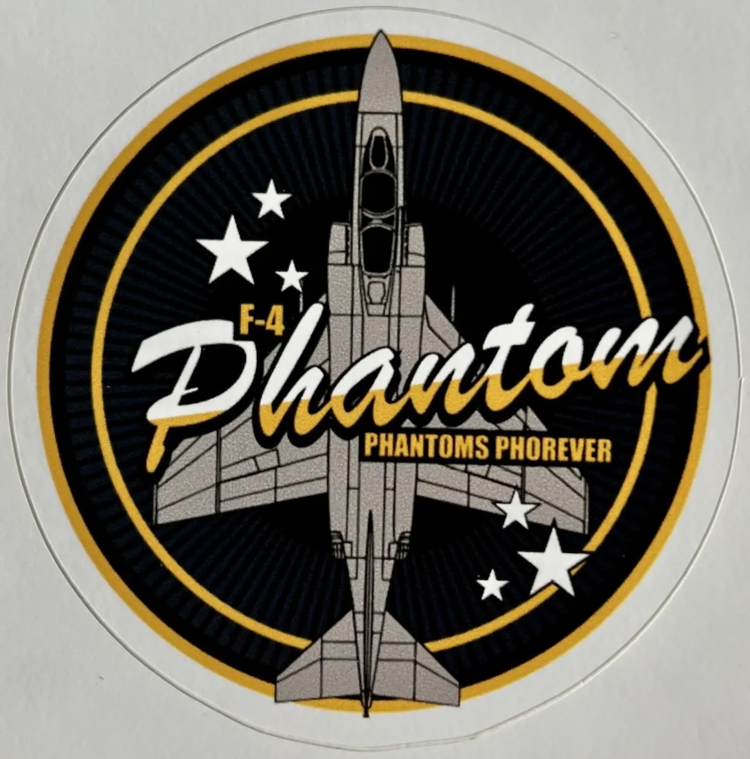 F-4 Phantoms Forever Peel & Stick Vinyl Decal DEC-0188 - Walmart.com