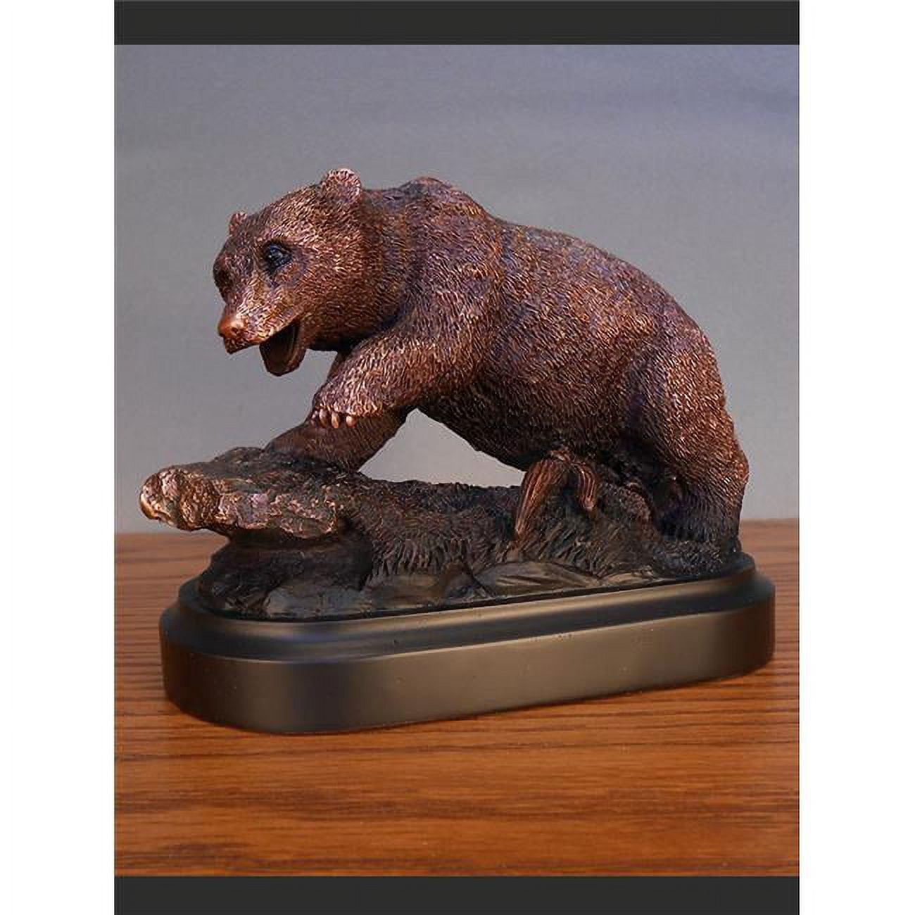 F 5 x 4 in.Treasure of Nature Howling Bronze Bear Statue - Walmart.com