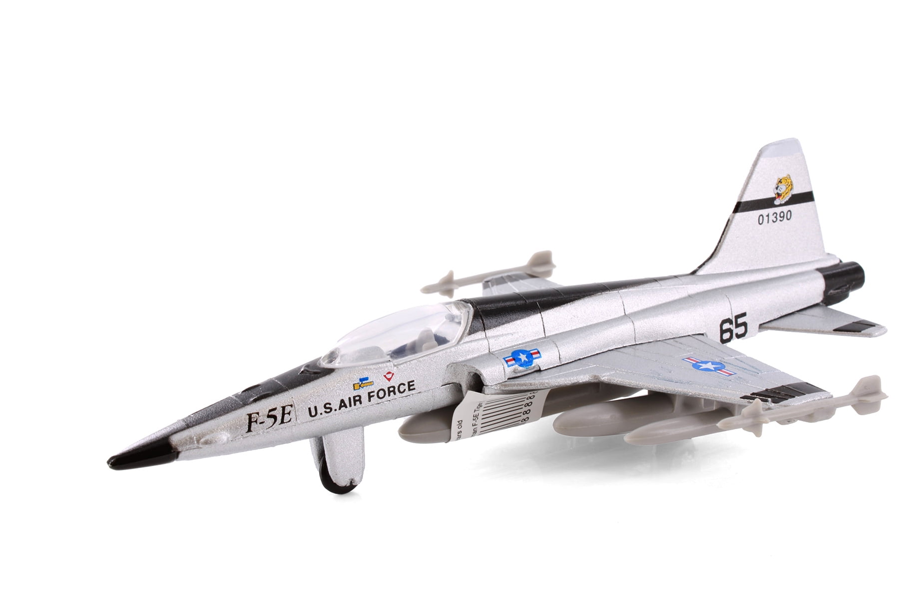 F-5E Tiger II US Air Force Fighter Jet, Silver - Showcasts 77000DT - 1/ ...