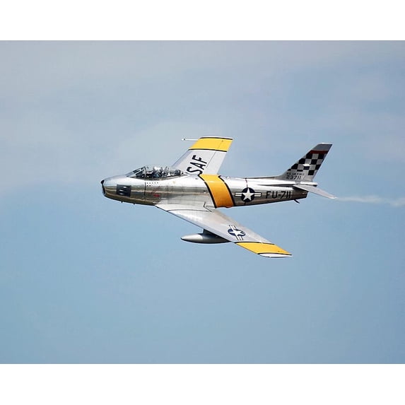 F-86 Sabre Korean War Era Jet Fighter Style - A - 20x30 Inch Laminated ...