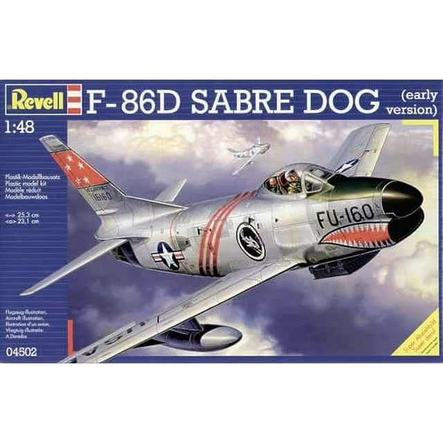 F-86D Sabre Dog Model Kit 1/48 Scale Revell - Walmart.com