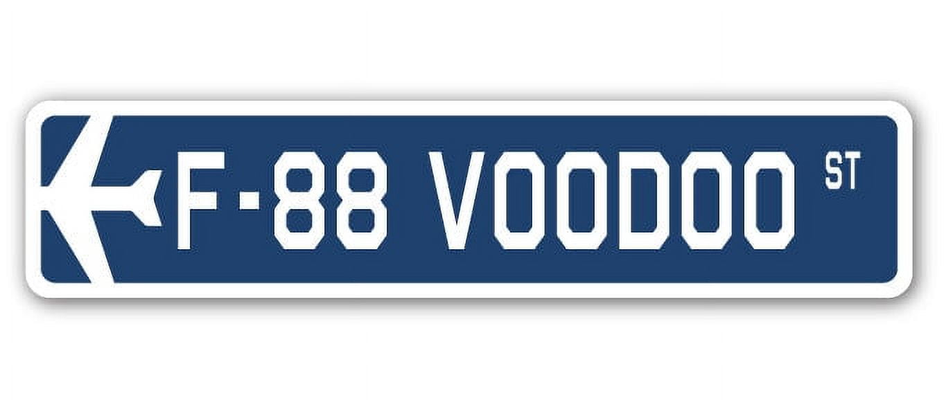 F-88 Voodoo Street Sign Air Force Aircraft Military | Indoor/Outdoor | 36" Wide - Walmart.com