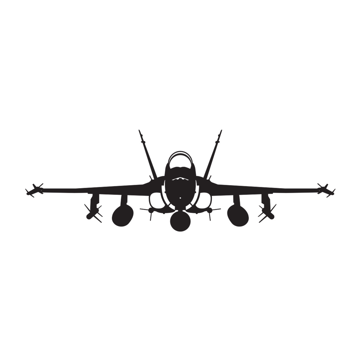 F/A-18 Hornet Sticker Decal Die Cut - Self Adhesive Vinyl ...